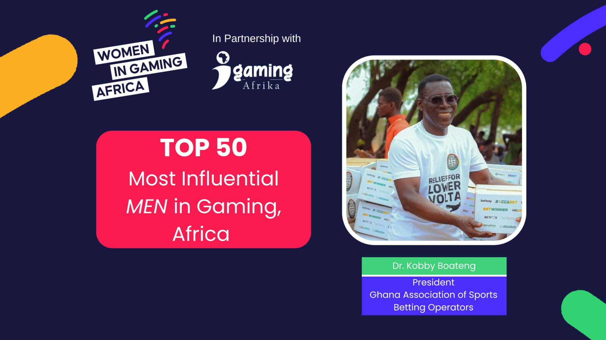 Celebrating 2024's Top 50 Most Influential Men in Gaming, Africa: Dr. Kobby Boateng