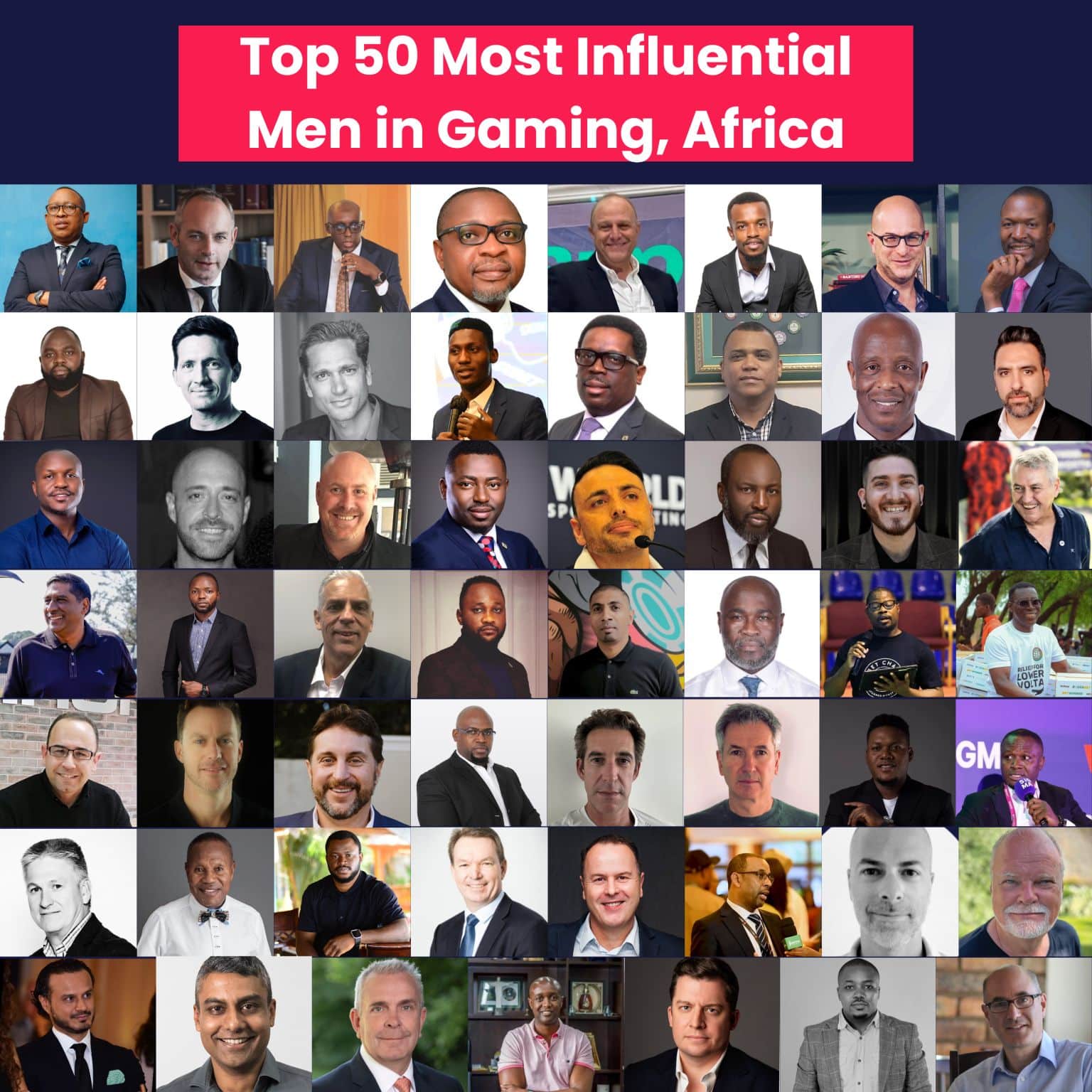 Announcing 2024's Top 50 Most Influential Men in Gaming, Africa